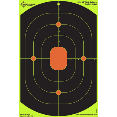 12"x 18" Bullseye Splatter Target - Splatterburst Targets