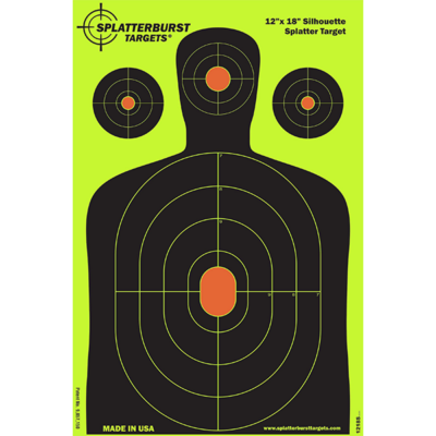 12” x 18” Silhouette Splatter Target - Splatterburst Targets